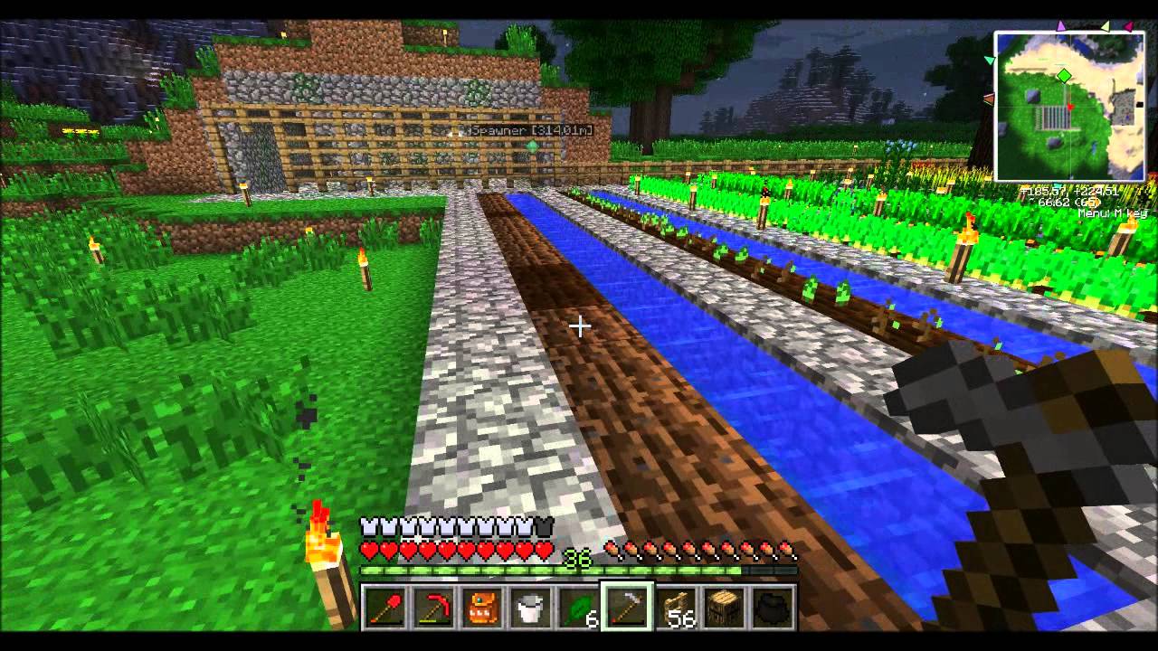 [Minecraft] Feed the Beast #10 - Fertigstellung der Felder - YouTube