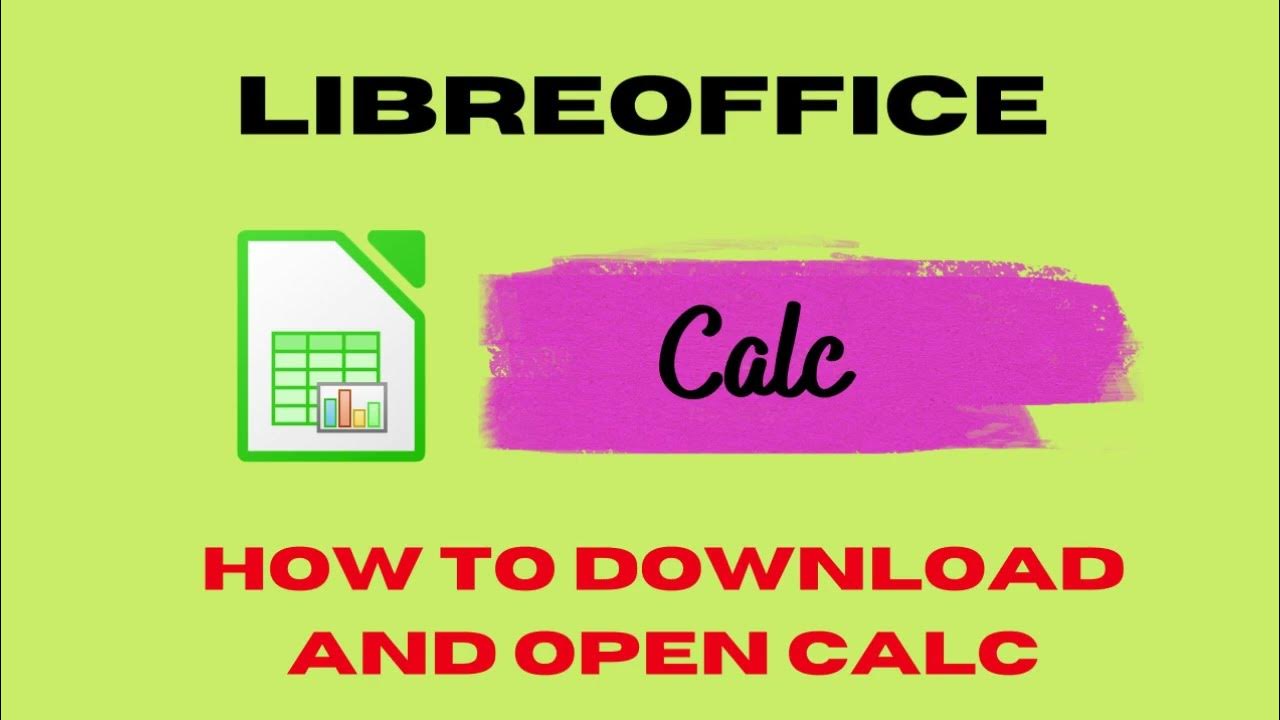 How to Download and Open Calc - YouTube