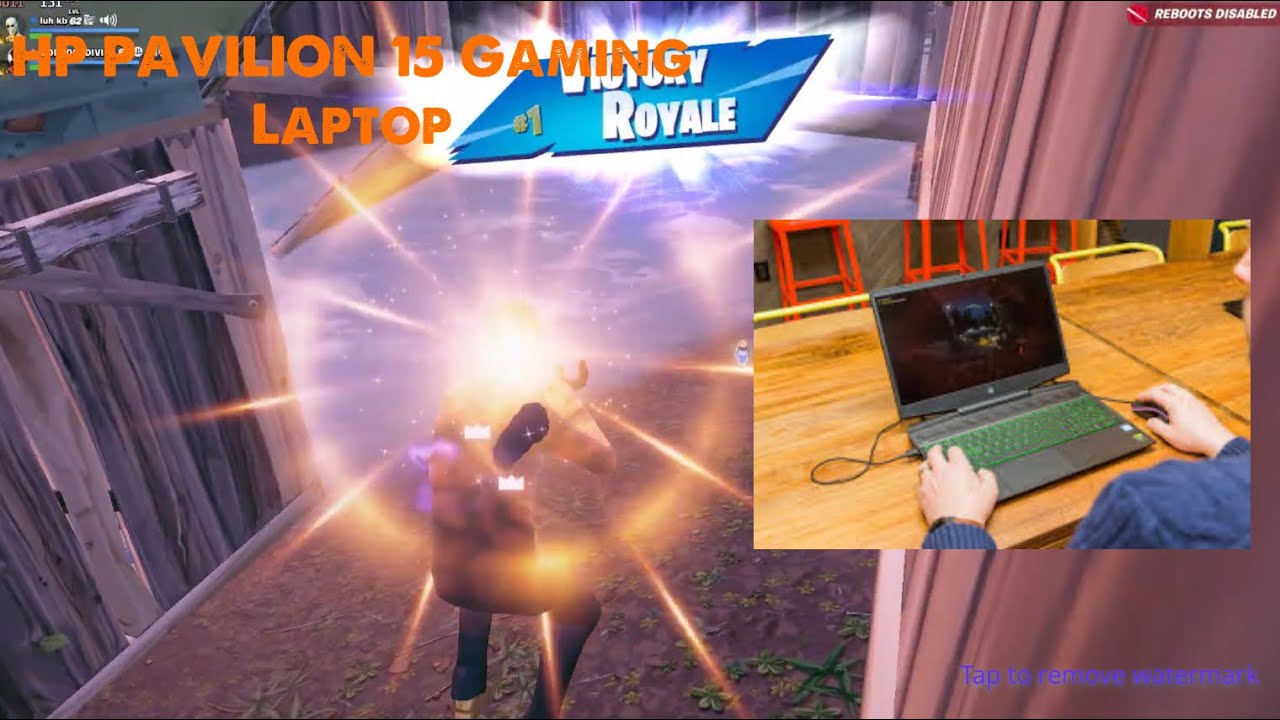 Fortnite FPS Test on HP Pavilion 15 Gaming Laptop - YouTube