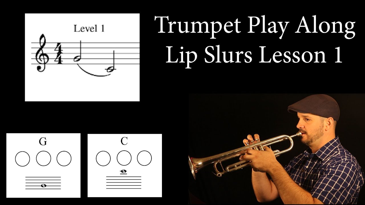 Trumpet Lesson Play Along Lip Slurs 1 - YouTube