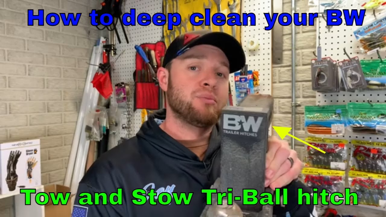 B&W Tow and Stow Tri-ball trailer hitch year end cleaning! - YouTube