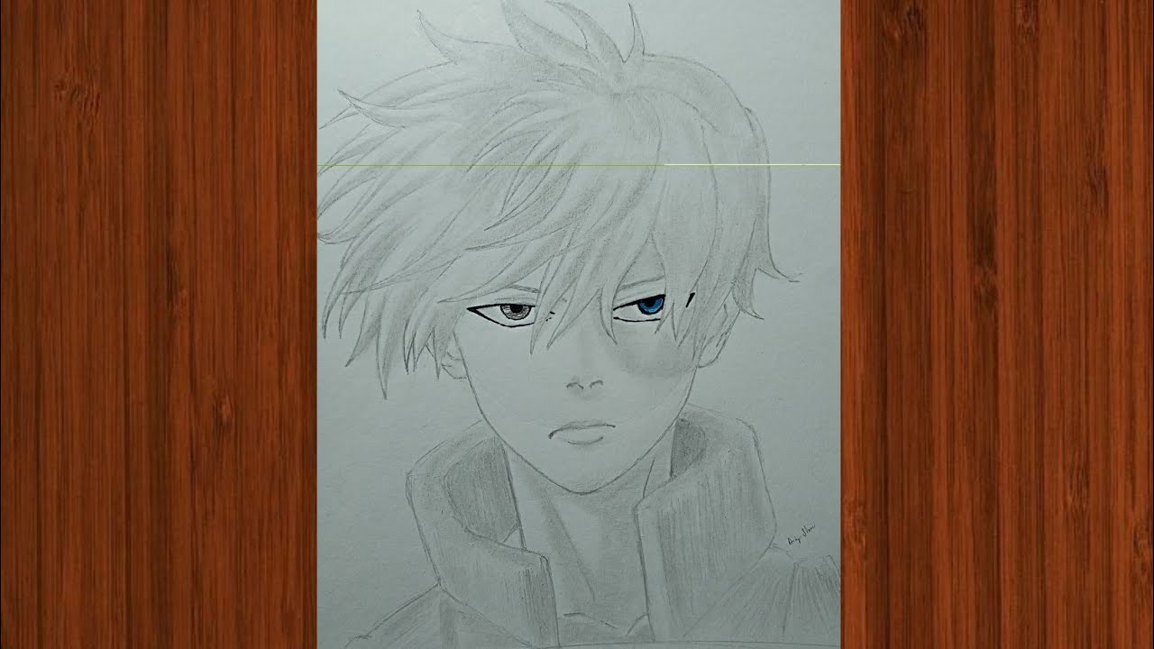 Anime Drawing : How to Draw Shoto Todoroki × My Hero Academy | Step by ...
