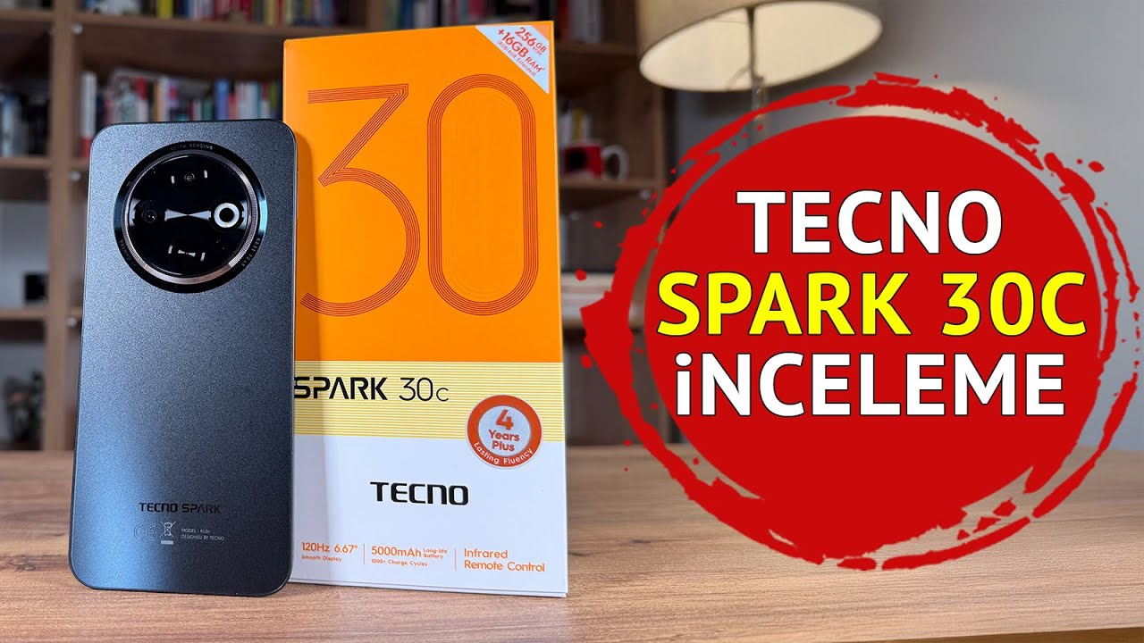 TECNO SPARK 30C inceleme | 7600 TL'ye şaşırtan performans - YouTube