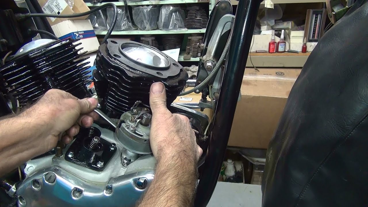 1965 panhead #152 74ci flh motor rebuild and bike repair harley by ...