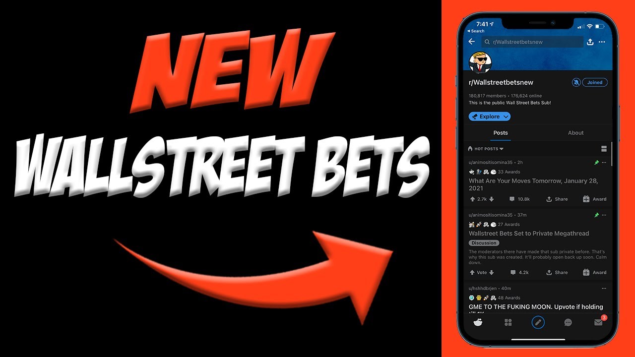 How To Join NEW WALLSTREET BETS on Reddit! 📲| NEW r/wallstreetbets ...