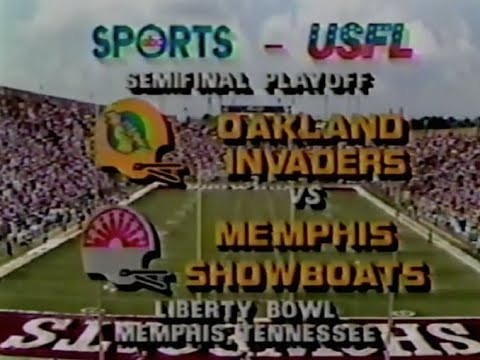 1985 USFL Week 20 - Semi Finals - Invaders vs Showboats - YouTube