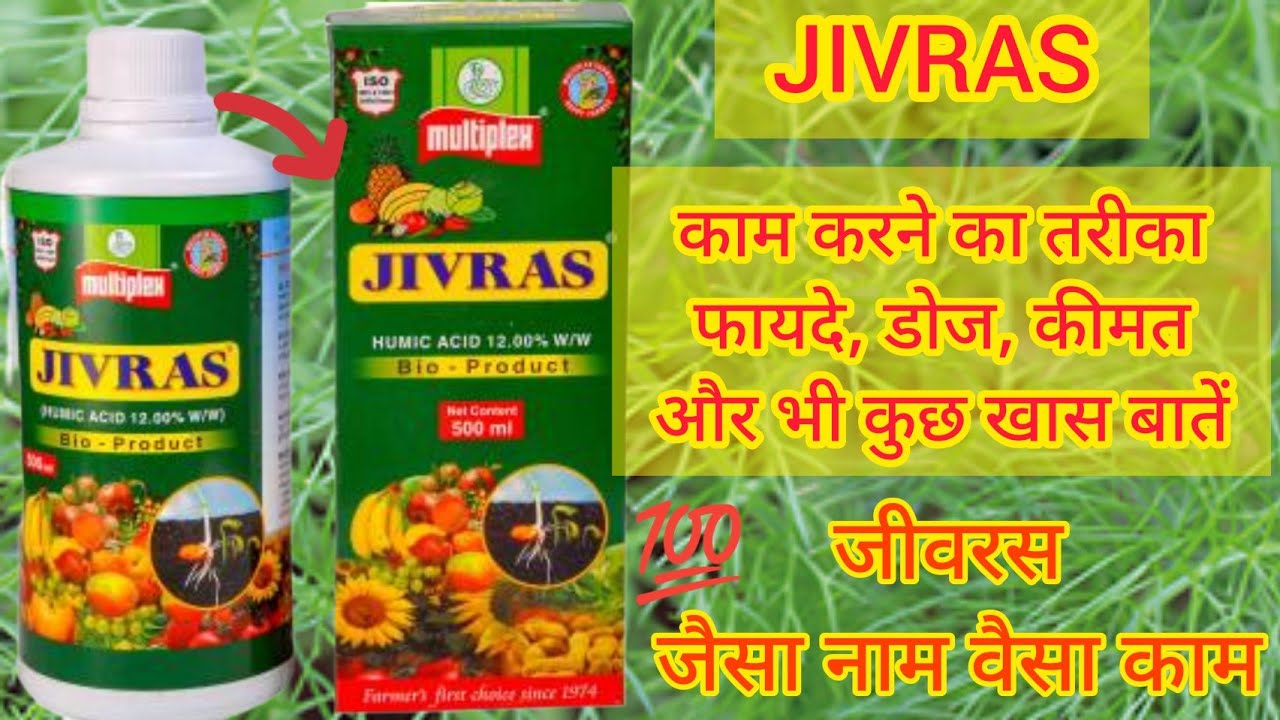 जीवरस।। ह्यूमिक और फुल्विक एसिड।।JIVRAS।। Biostimulant।।Humic and ...