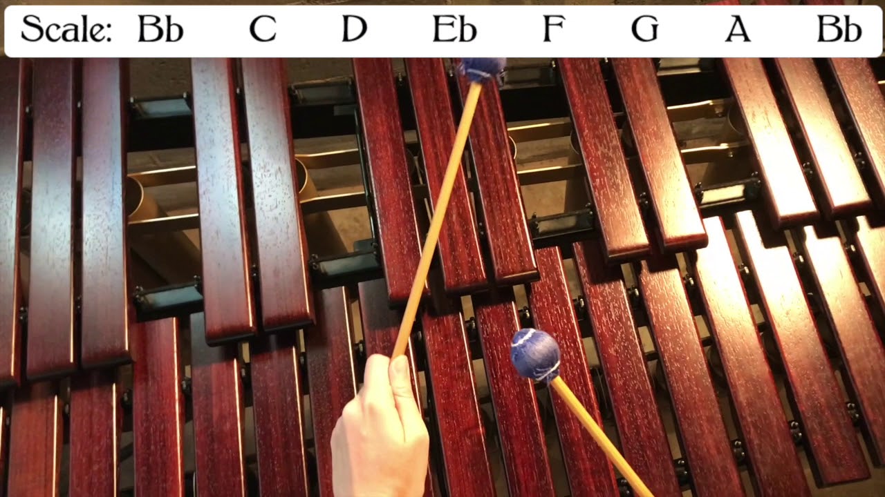 Percussion GMEA All-State Scale Breakdown: B-flat Major - YouTube