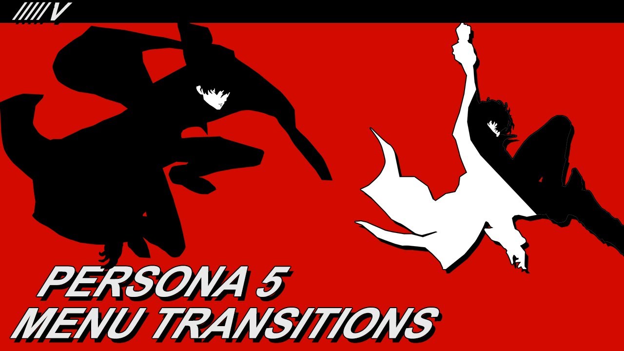 Persona 5 - Joker Swing and Shatter Menu Transition - YouTube