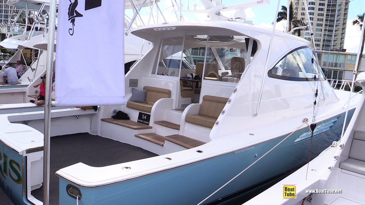 2022 Viking 54 Sport Coupe Sport Yacht - Walkaround Tour - YouTube