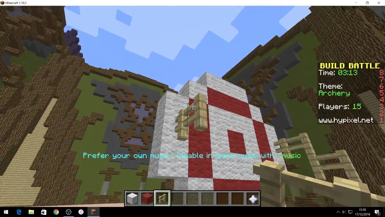 minecraft build battle best archery range EVER!!!!! - YouTube