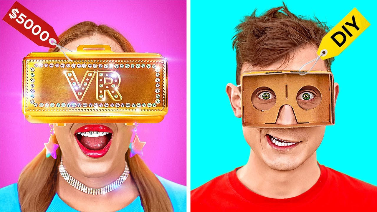 有錢玩家 VS 破產玩家 || 昂貴 VS 廉價遊戲 | 有錢人 VS 窮光蛋的有趣故事 by 123 GO! - YouTube