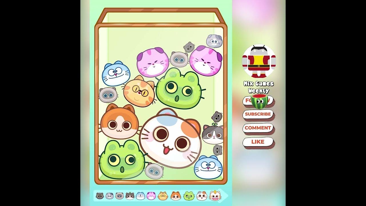 BIG CAT - Suika Game (Merge Animals) 2048 Balls Falling (Drop & Merge) Puzzle Gameplay 2024 ...