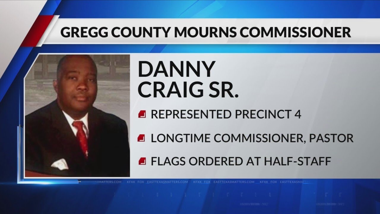 Flags lowered to honor Danny Craig Sr.’s service to county - YouTube