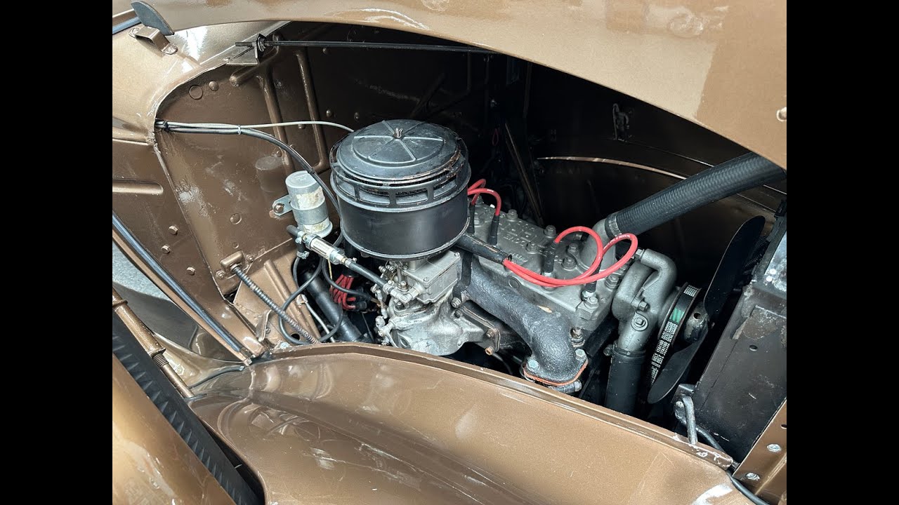1936 Hudson Terraplane Deluxe Touring 6 - Engine Video - YouTube