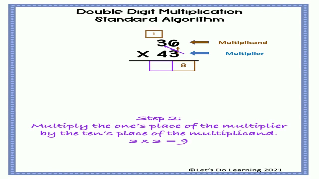 Double Digit Multiplication Standard Algorithm YouTube Double Digit Multiplication Standard Algorithm YouTube