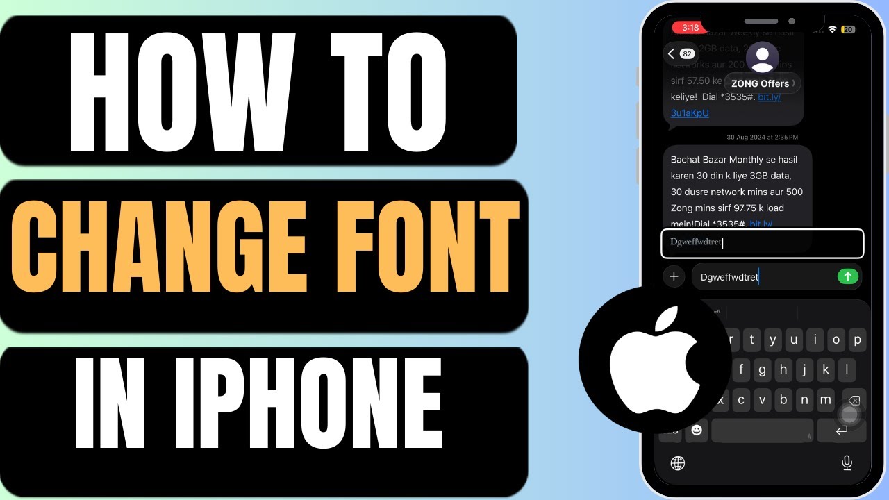 How To Change Font In Iphone (Step By Step) - YouTube