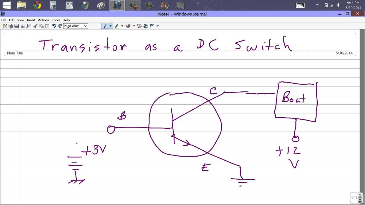 Transistor as a DC Switch - YouTube