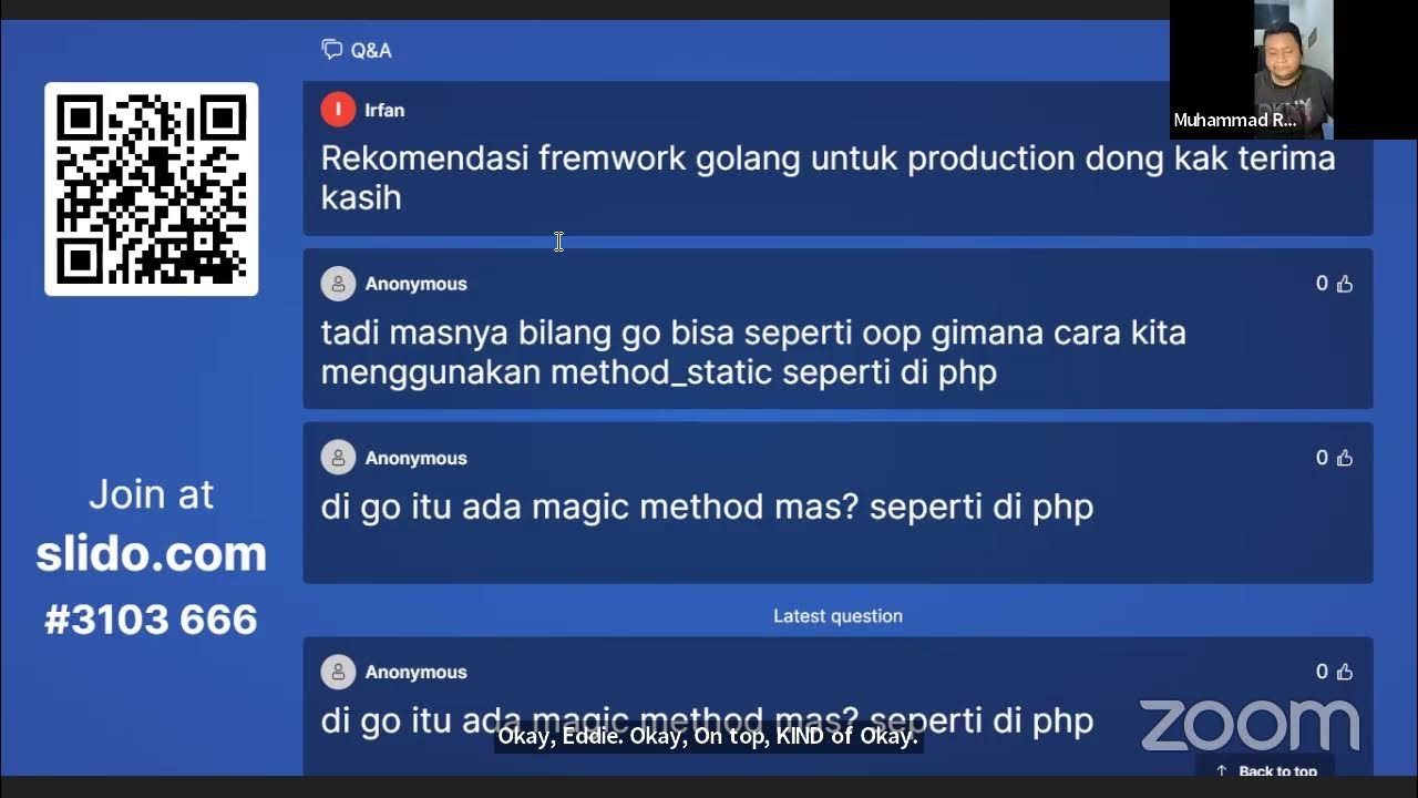 Webinar Series 2 Golang 1 Eduwork M Ramdhan S Youtube