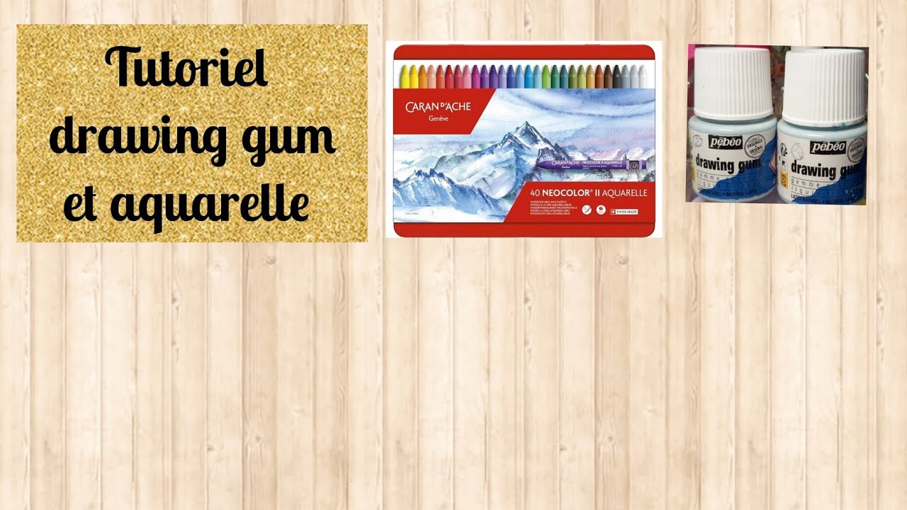 TUTORIEL DRAWING GUM AQUARELLE #coloriagepouradulte - YouTube