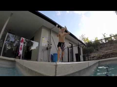 boy hits head hard on side of pool