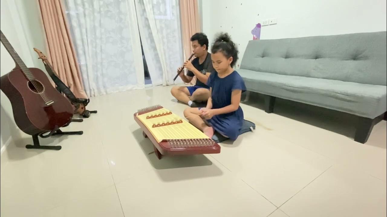 เพลงคลื่นกระทบฝั่ง 2 ชั้น ขิม By Organ Chayapha - YouTube