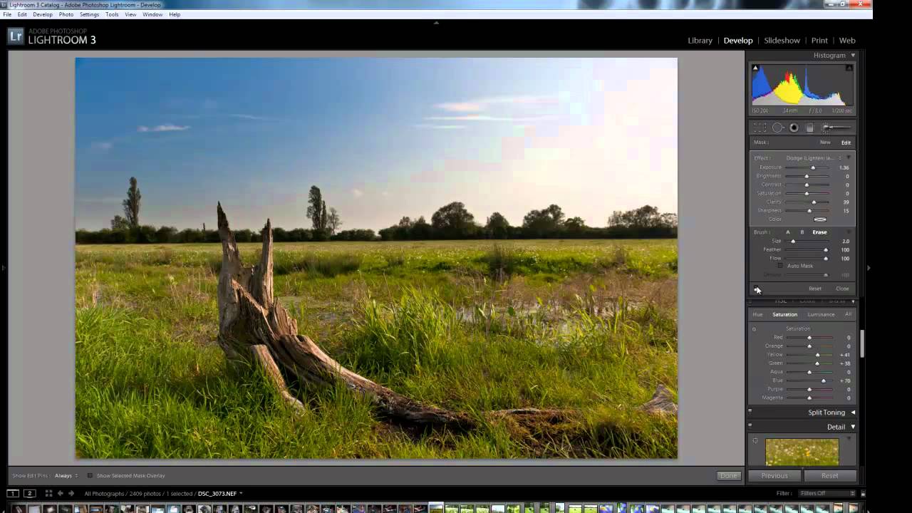 Adobe Lightroom basics. Editing a landscape image Tutorial.. - YouTube