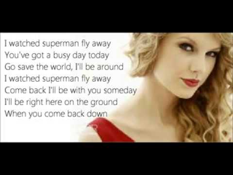 Superman Taylor Swift Lyrics - YouTube