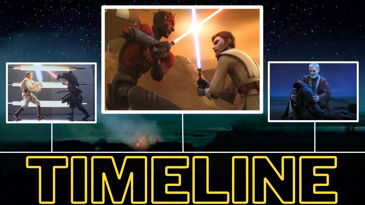 The complete timeline of Darth Maul and Obi-Wan Kenobi’s RIVALRY. - YouTube