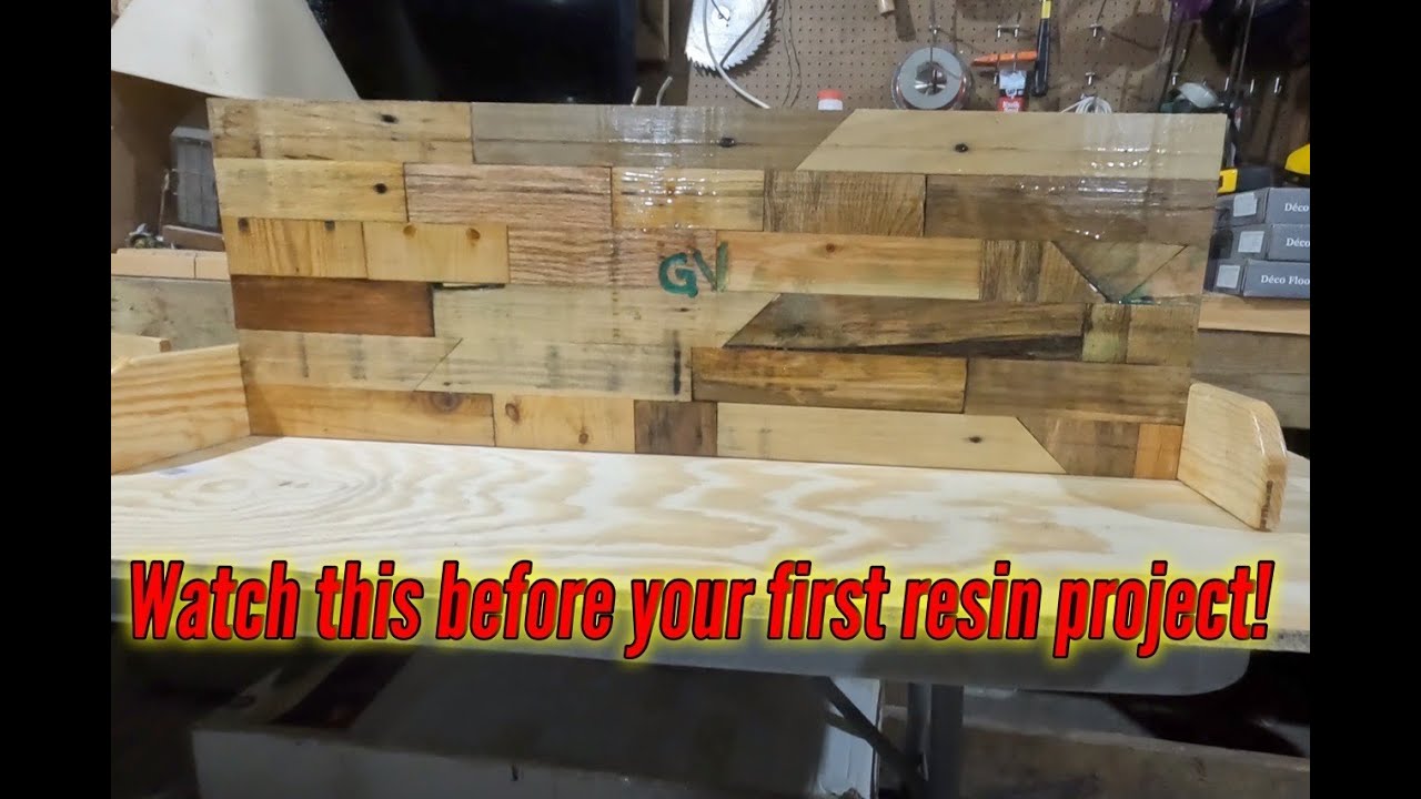 Making a wood block and resin sign - YouTube