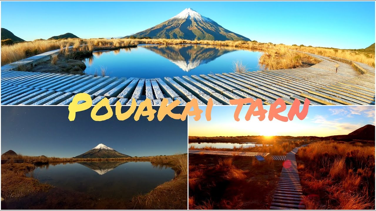 Poukakai circuit reflective Tarn (4K) | Pouakai hut | Mount Taranaki ...