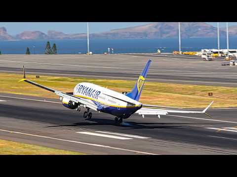 WOW! AMAZING GO AROUND Ryanair B737 MAX 8-200 at Madeira Airport