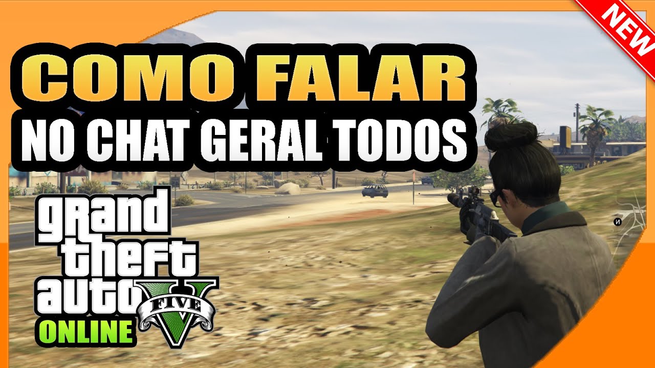 🏍️ Como Falar no Chat Geral Todos no GTA 5 Online Tutorial Para ...