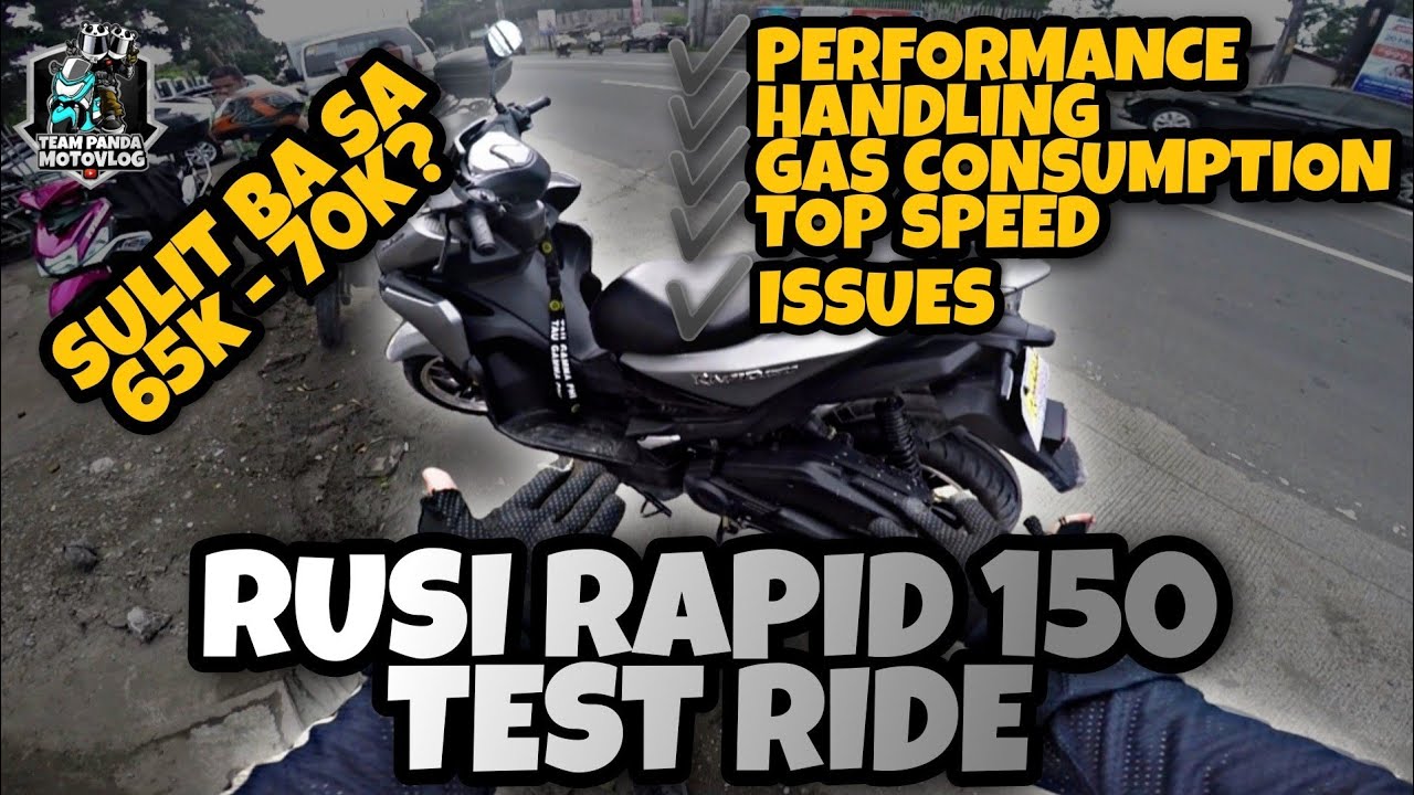 Rusi Rapid 150 Test Ride | Performance Review and Issues | TEAM PANDA ...