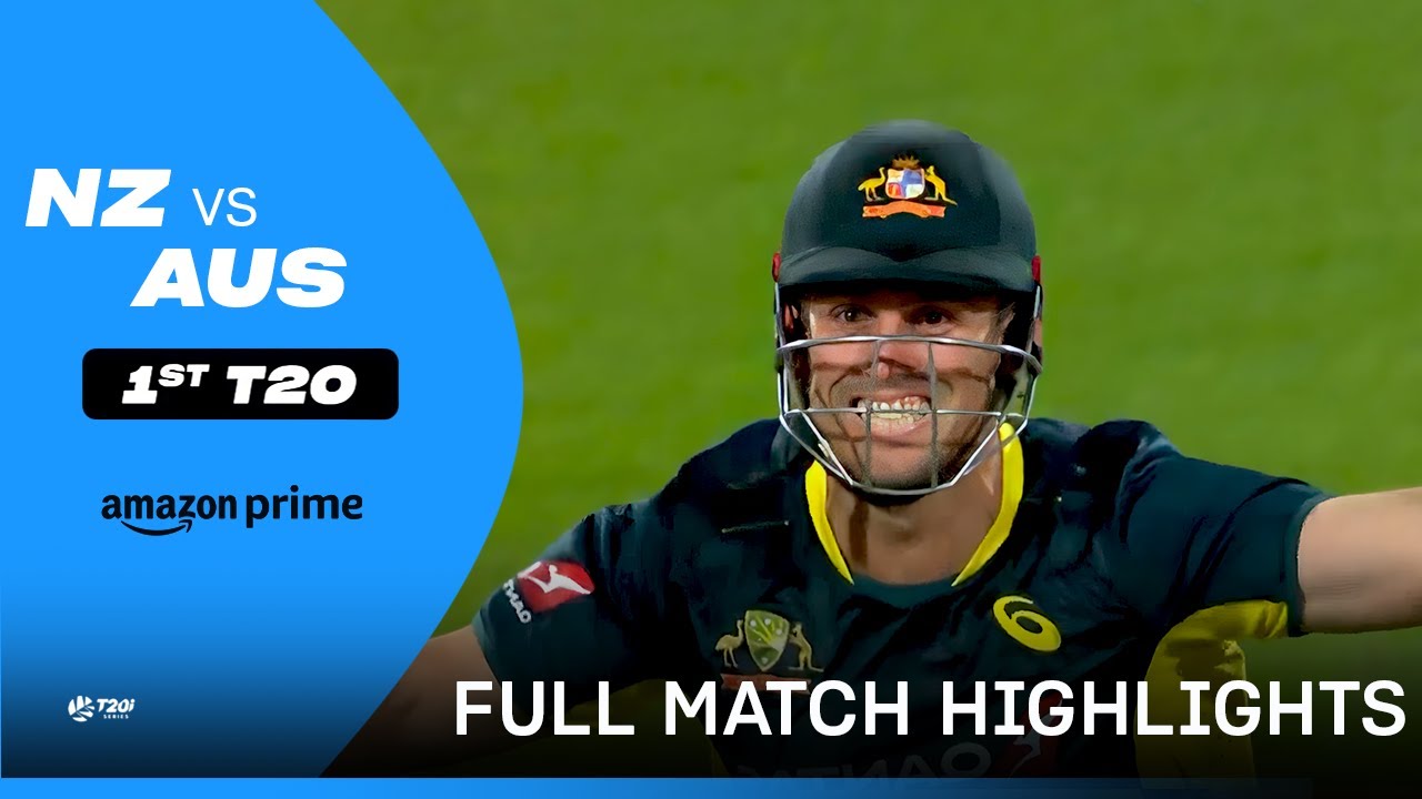 NZ vs AUS 1st T20I - Cricket Highlights | Prime Video India - YouTube