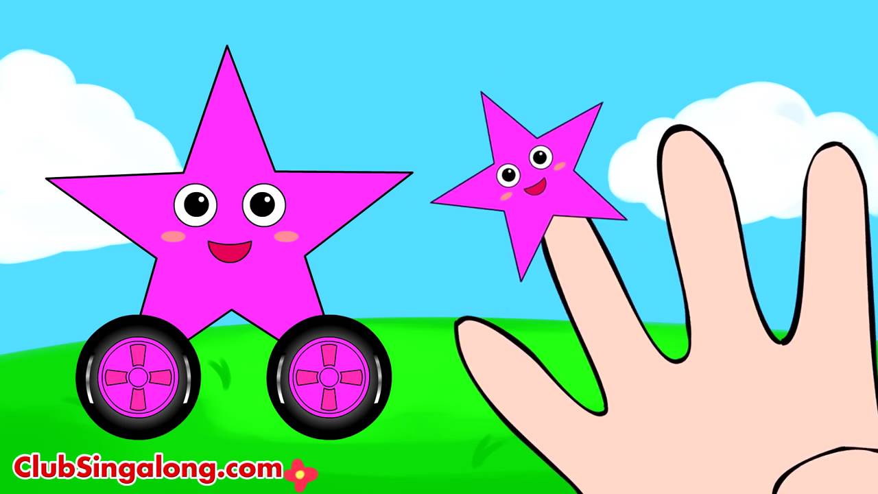 Shapes Family | Finger Family Song, Children's Shapes Learning Rhyme ...