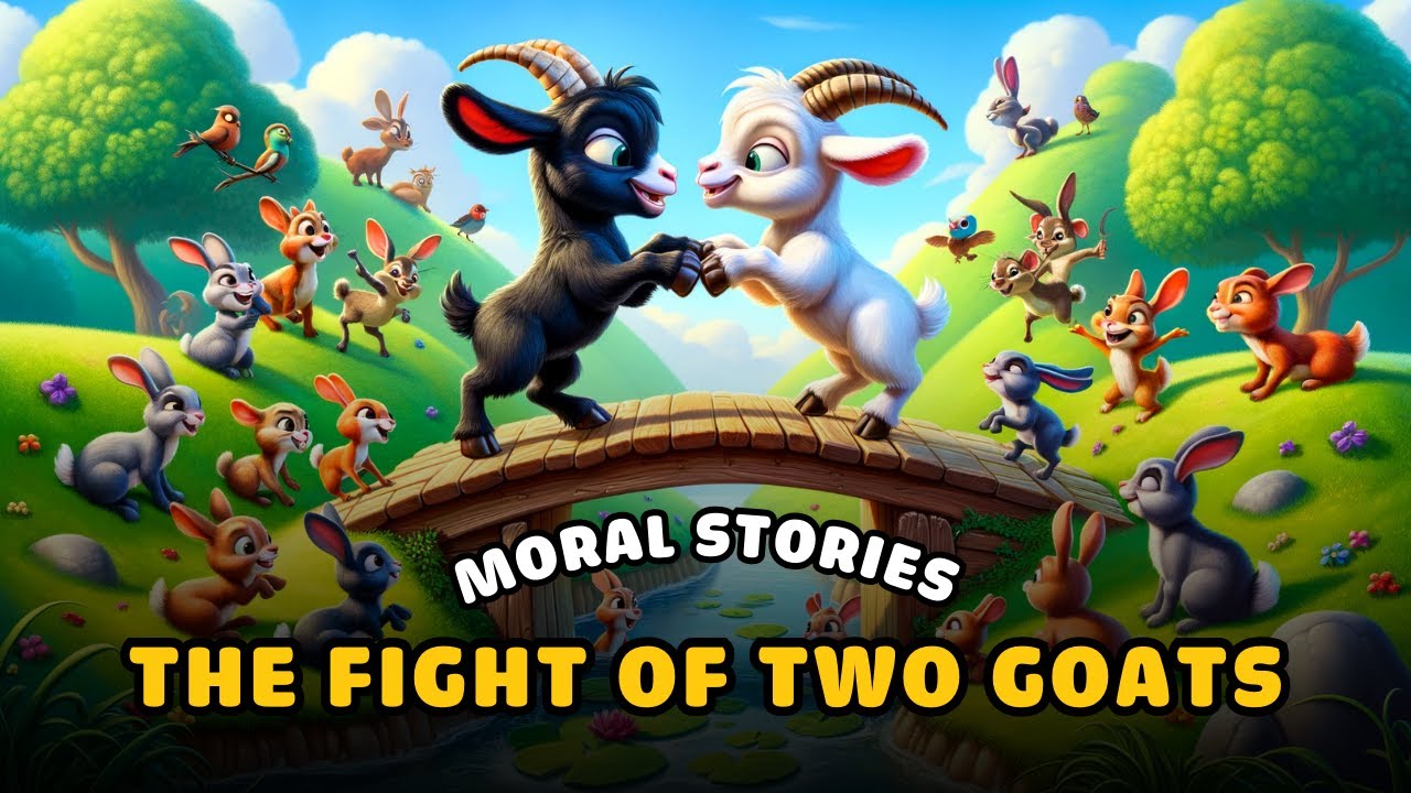 The fight of two goats | Moral stories for kids - Children's Farm - YouTube