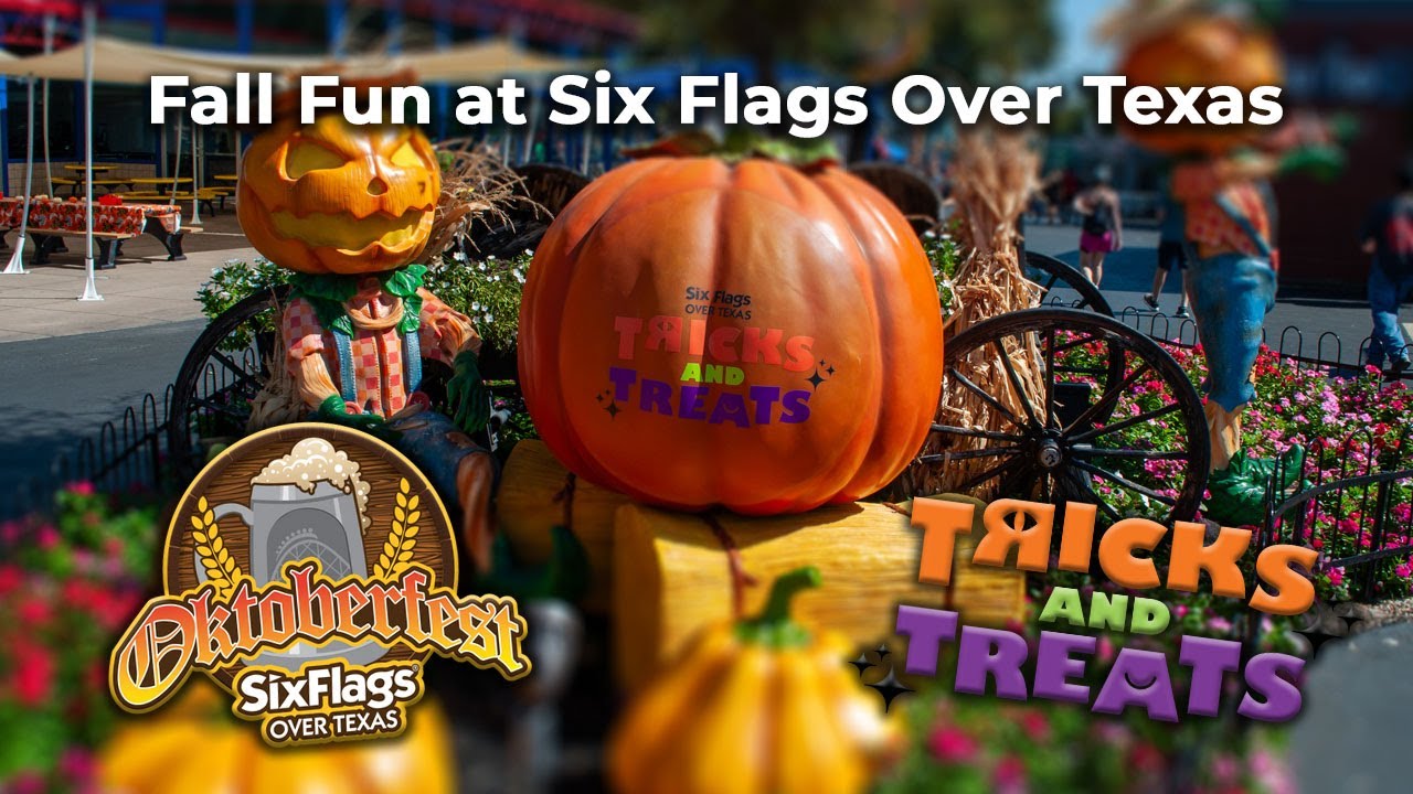Fall Fun at Six Flags Over Texas: Oktoberfest & Tricks and Treats - YouTube