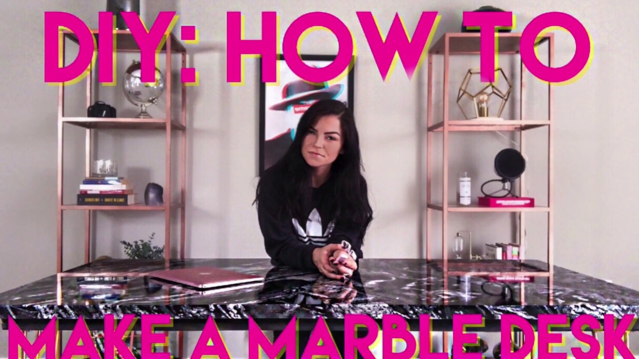 DIY: How To Build Your Own Marble Desk - YouTube