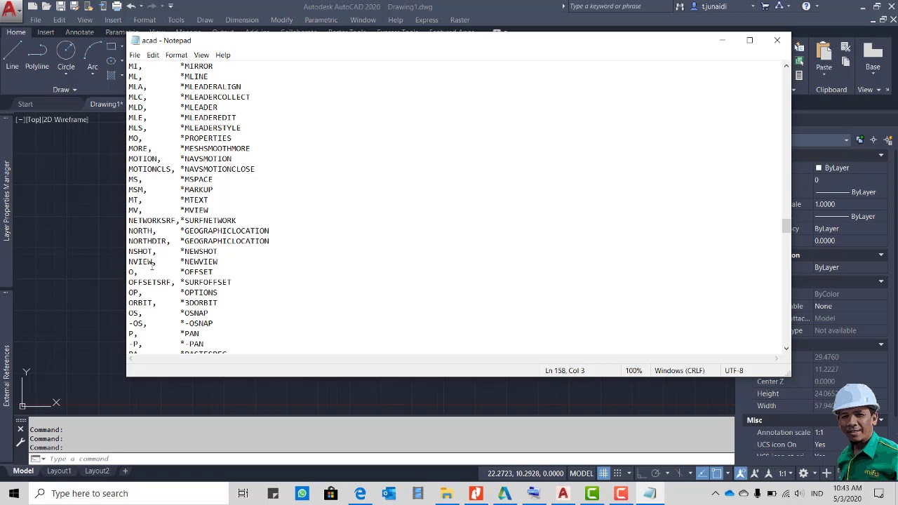 Cara merubah perintah shortcut pada Autocad - YouTube