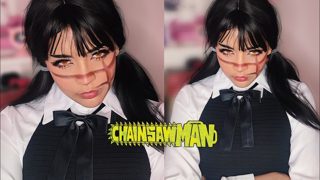 Asa Mitaka Cosplay Makeup ♡ Chainsawman - YouTube