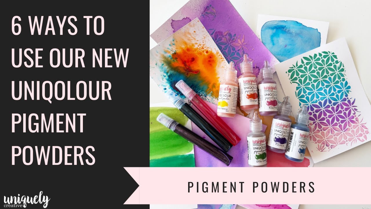 How to use the new Uniquely Creative Uniqolour Pigment Powders - YouTube