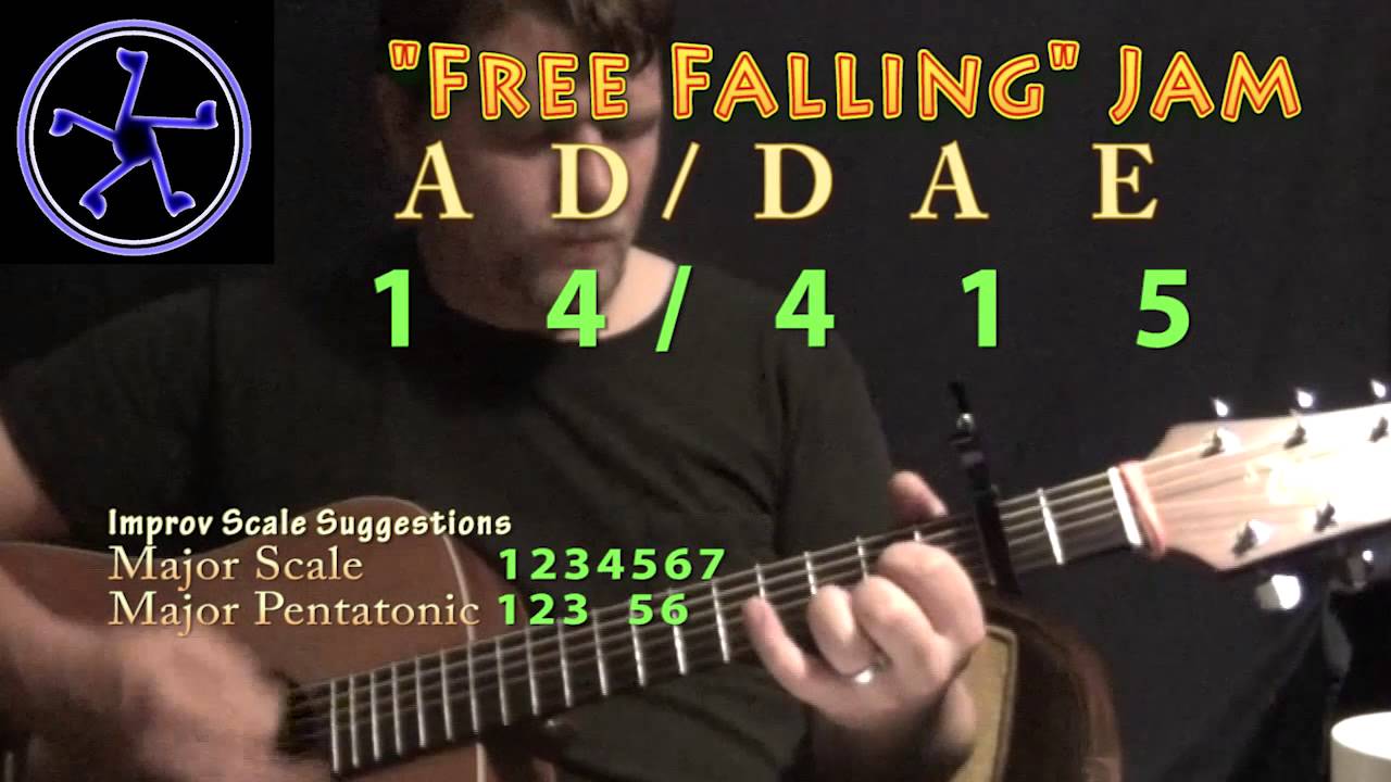 Free Falling Jam in A Major - Acoustic Guitar Instrumental Loop - YouTube