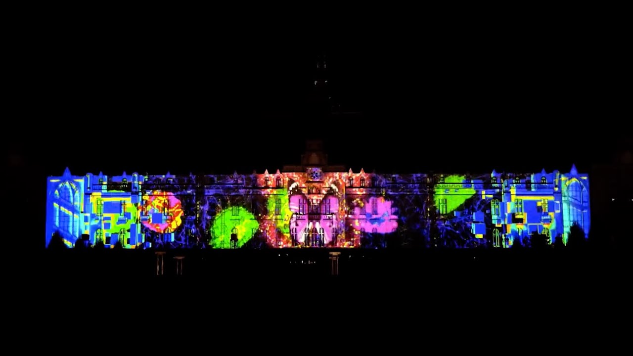 Light Up Festival 2017 - Iasi, Romania projection mapping - YouTube