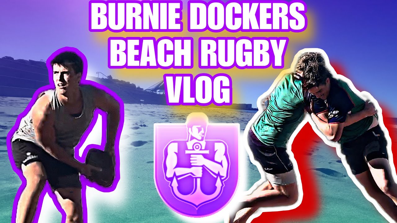 Burnie Dockers Beach Rugby Vlog - YouTube