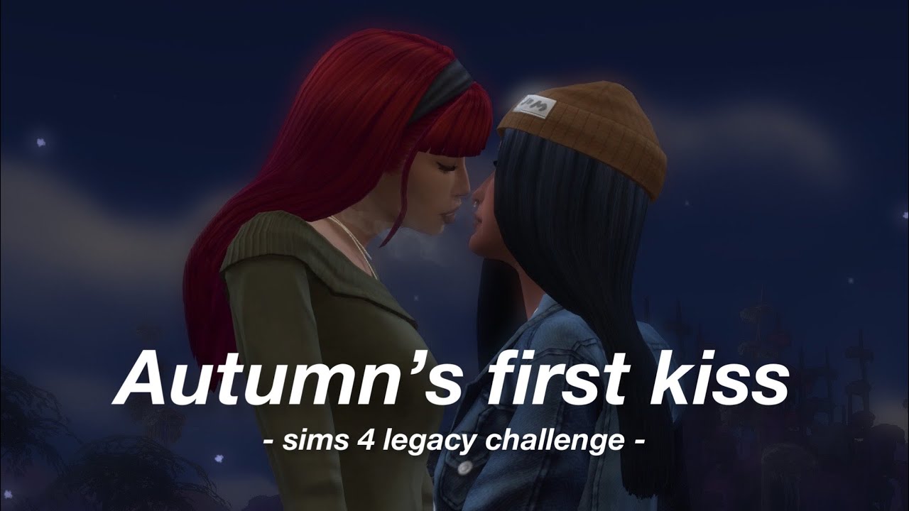 Autumn's first kiss || Sims 4 Legacy challenge EP48 || solitasims - YouTube