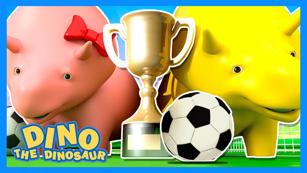 ⚽Dino the Dinosaur Plays Football | 🏆Special FIFA WORLD CUP 2022 | Best ...
