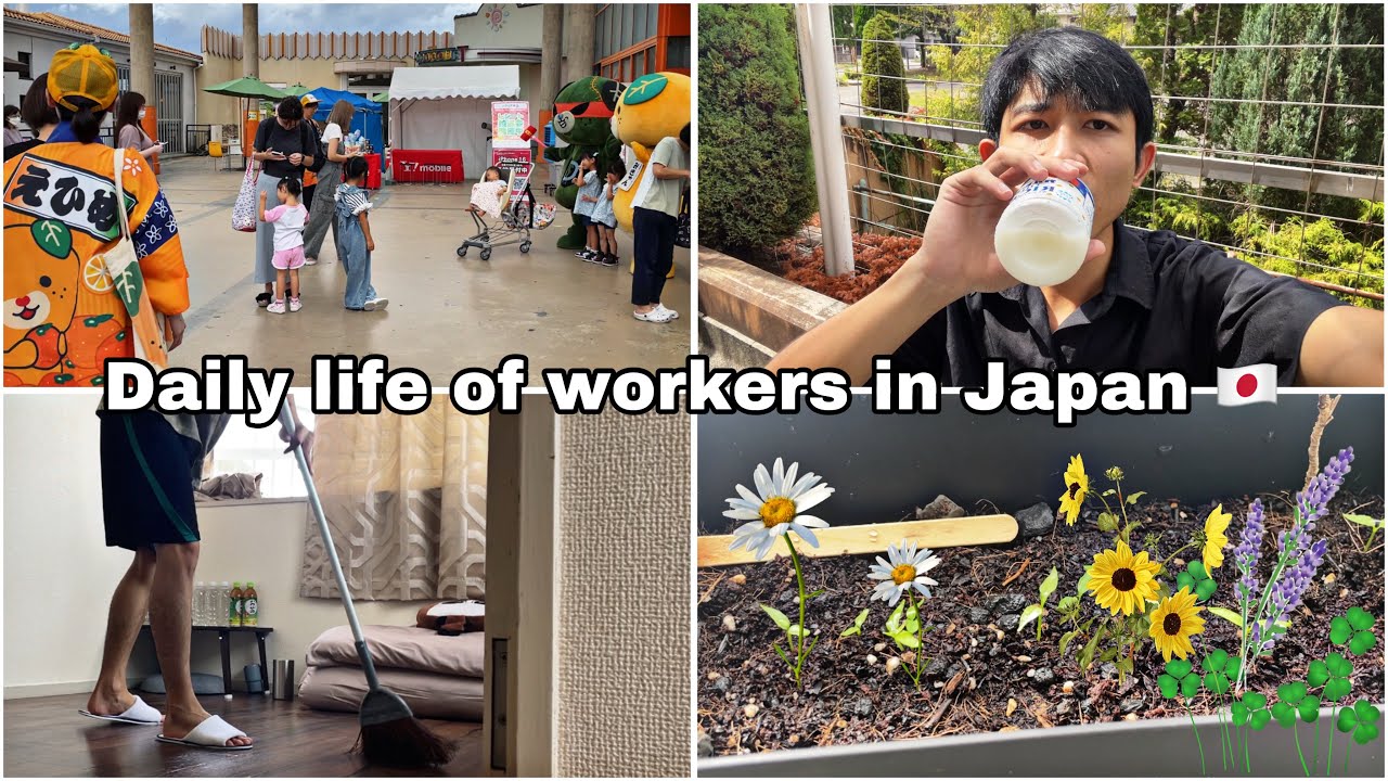 Daily life of workers in Japan - Weekend morning routine of workers in ...