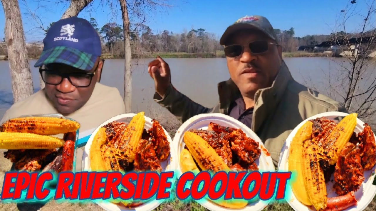 Wonderful and mouth watering cookout by the riverside - YouTube