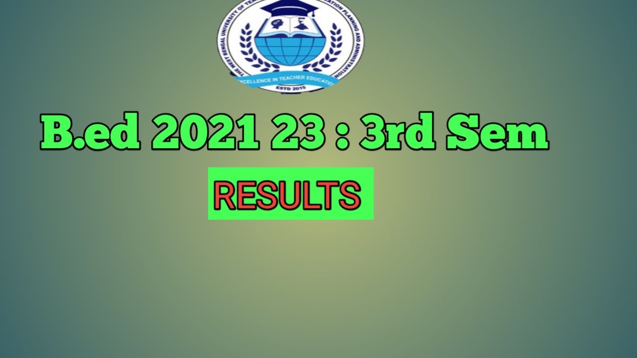 Bed 3rd sem Result / Bed 3rd sem exam - YouTube